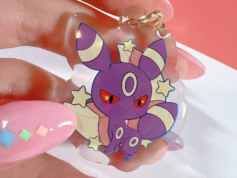 Eeveelution Charm Sylveon Umbreon Keychain Phone Stand Magnet Pin Bag ...