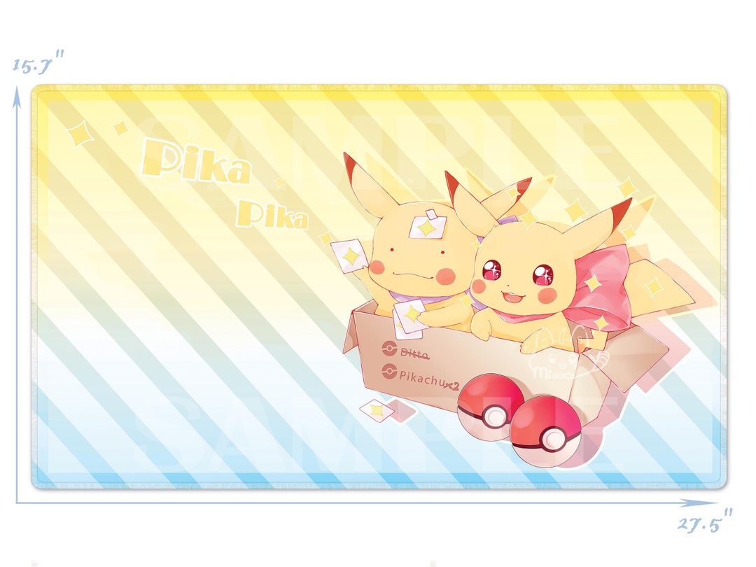 Pikaditto Playmat | Pikapika Ditto Desk Mat | Playmat | Gamingmat ...