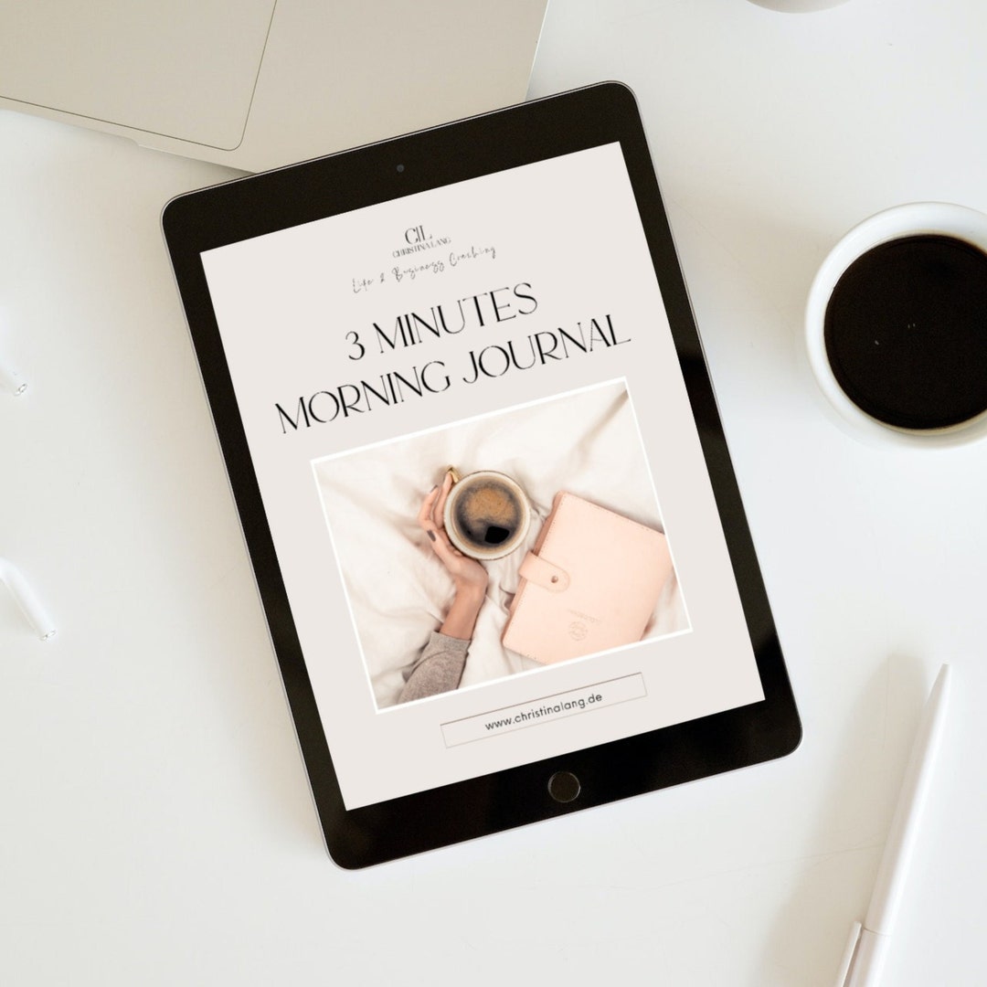 3 Minute Mindset Diary German - Digital Diary for More Gratitude ...