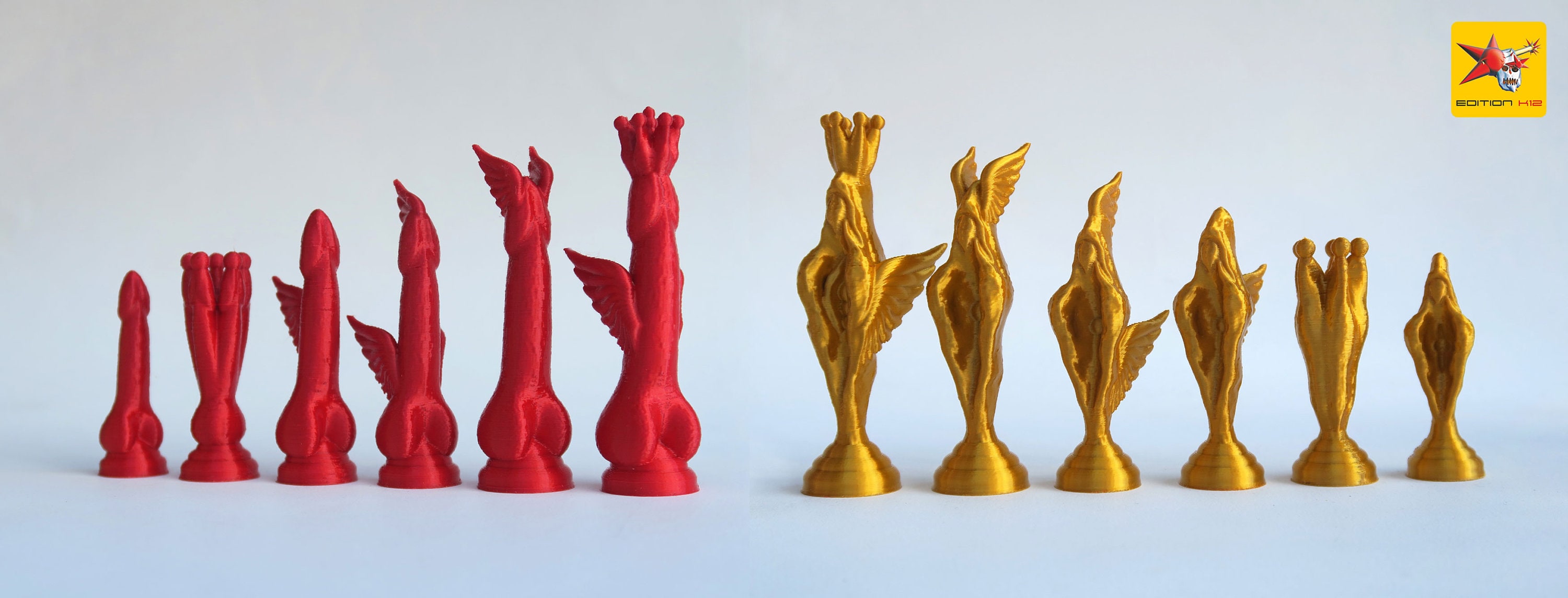 Erotic Chess Set ERO Chess, First Gender Chess Game, 32 Chess Pieces ...