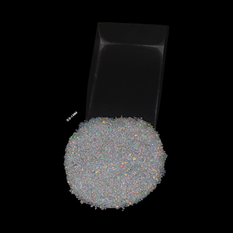 AAA Grade Crushed White Opal Coarse Gemstone Dust Powder Opal Premium ...
