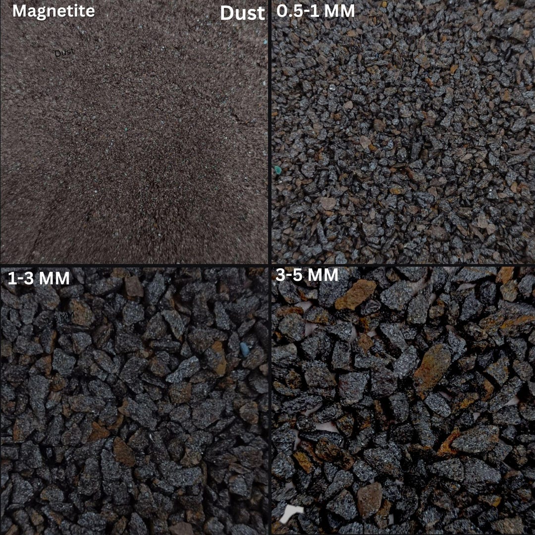 Crushed Hematite Coarse Gemstone Powder All Size Hematite Coarse Stone ...