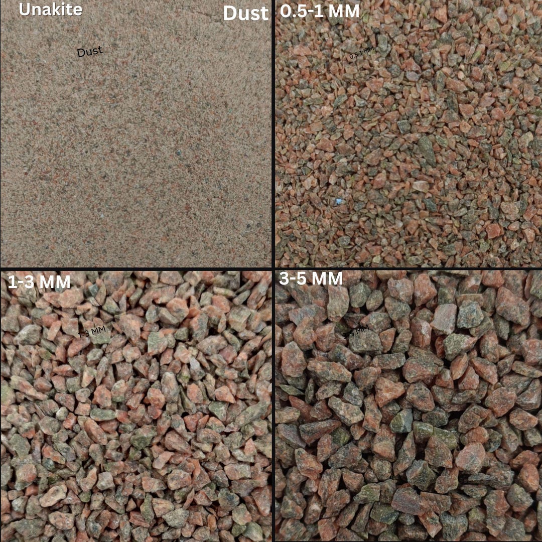 Crushed Unakite Coarse Gemstone Powder All Size Unakite Coarse Stone ...