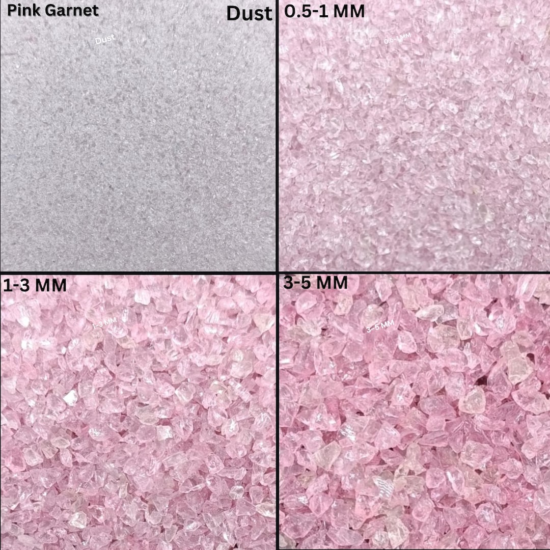 Pink Garnet Hydro Crushed Gemstone Powder All Size Garnet Coarse Stone ...