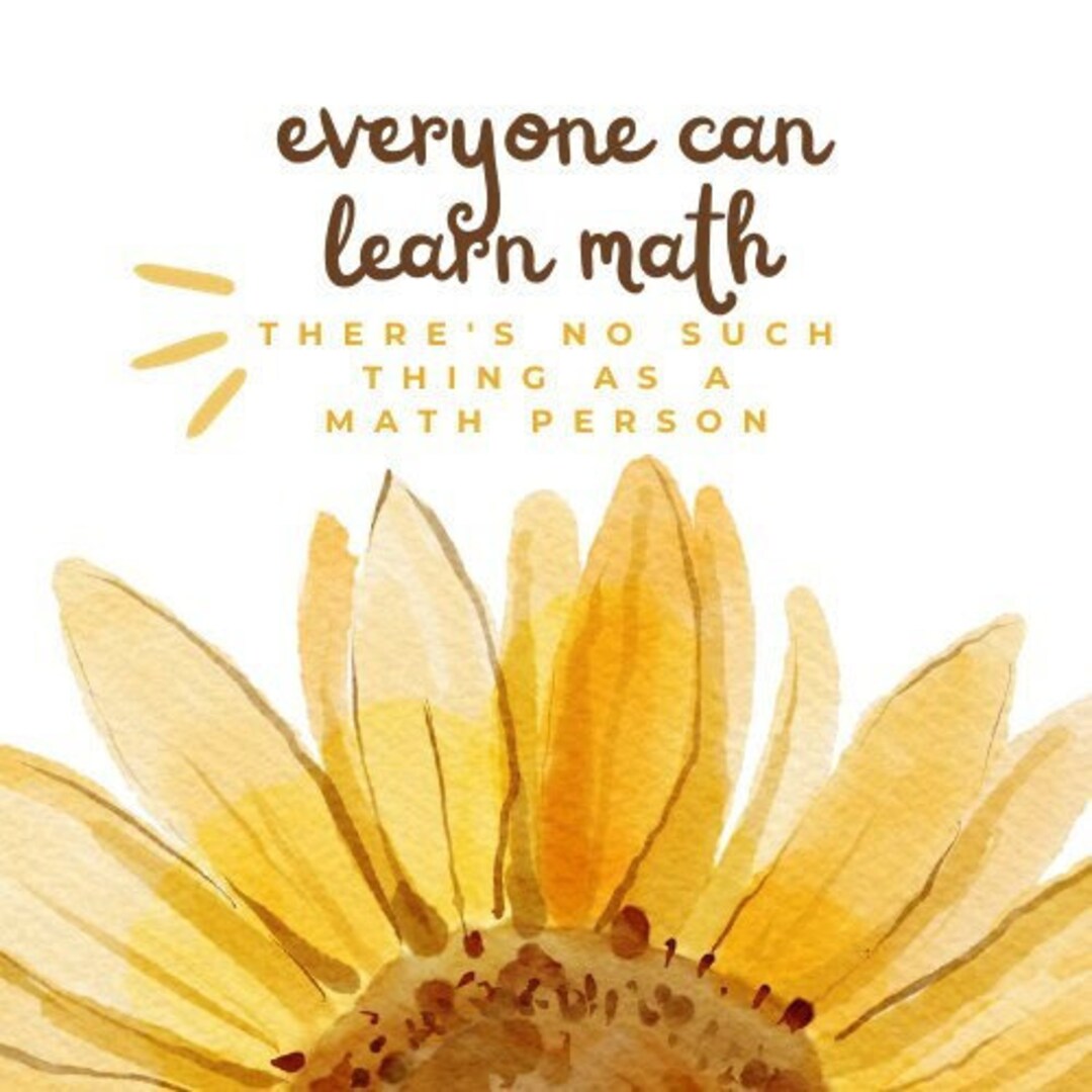 Growth Mindset Math Posters - Set of 5 - Etsy