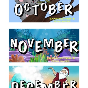 12 Months Australian Themed Saving Challenge - Etsy