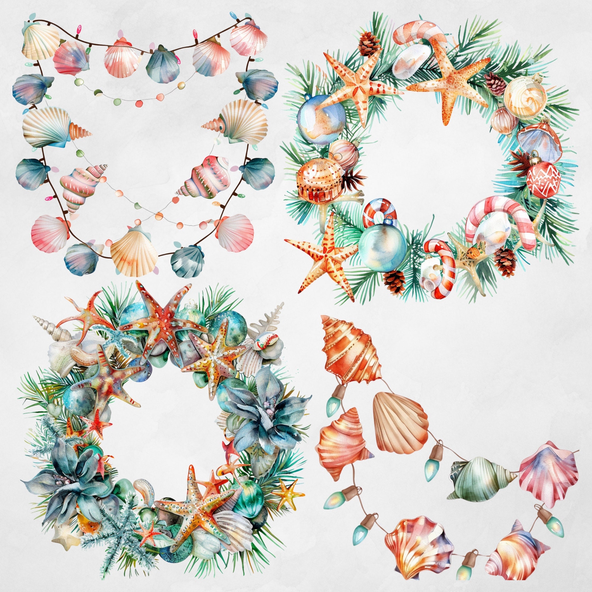 Summer Christmas in July PNG Clipart Beach Tropical Holiday Santa ...