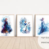 Elsa Line Art Print: Frozen Nursery Decor (digital Download) - Etsy