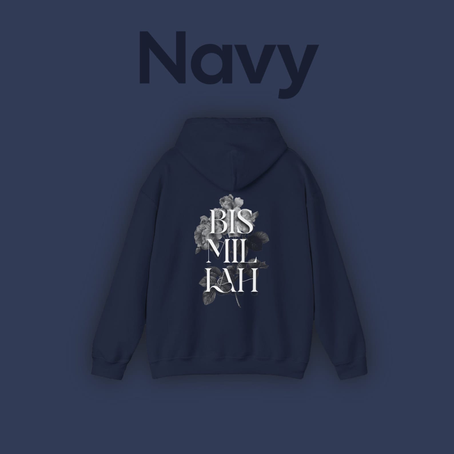 Muslim Hoodie Floral Eid Gift Ramadan Islamic Print Calligraphy Arabic ...