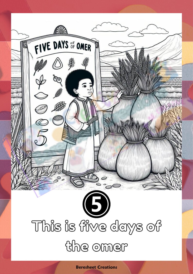 Counting the Omer Omer Calendar Bible Feast Days Worksheets Printable ...