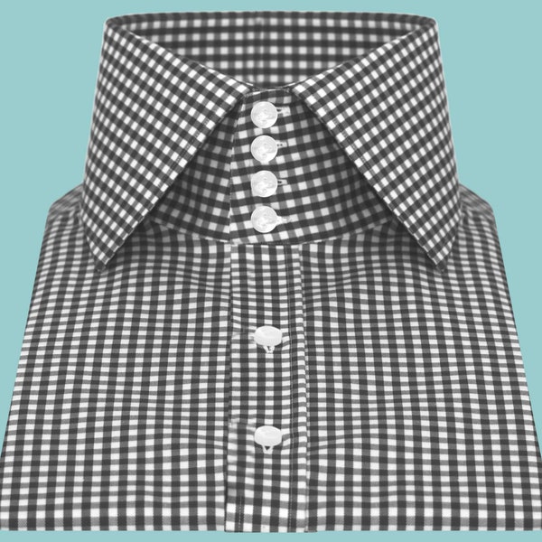 Wide Collar Shirt - Etsy