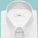 Solid White Shirt Chisel High Collar Shirt Ozwald Style Shirt, 3" High ...