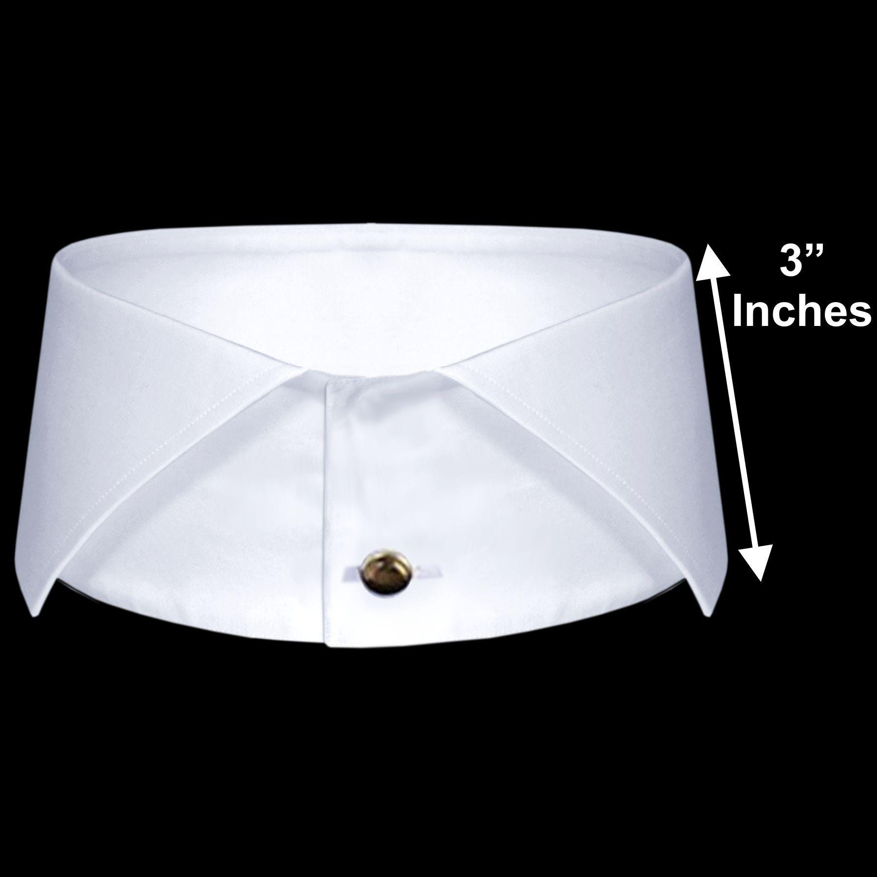 Stiff Detachable Collar for Shirt Vintage Longpoint Collar Wing Collar ...