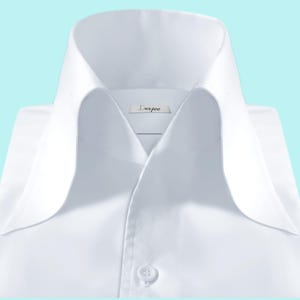 One Piece Cooper Collar Shirt for Men's Long Pointed Button up ...