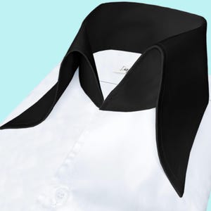 One Piece Cooper Collar Shirt for Men's Long Pointed Button up ...