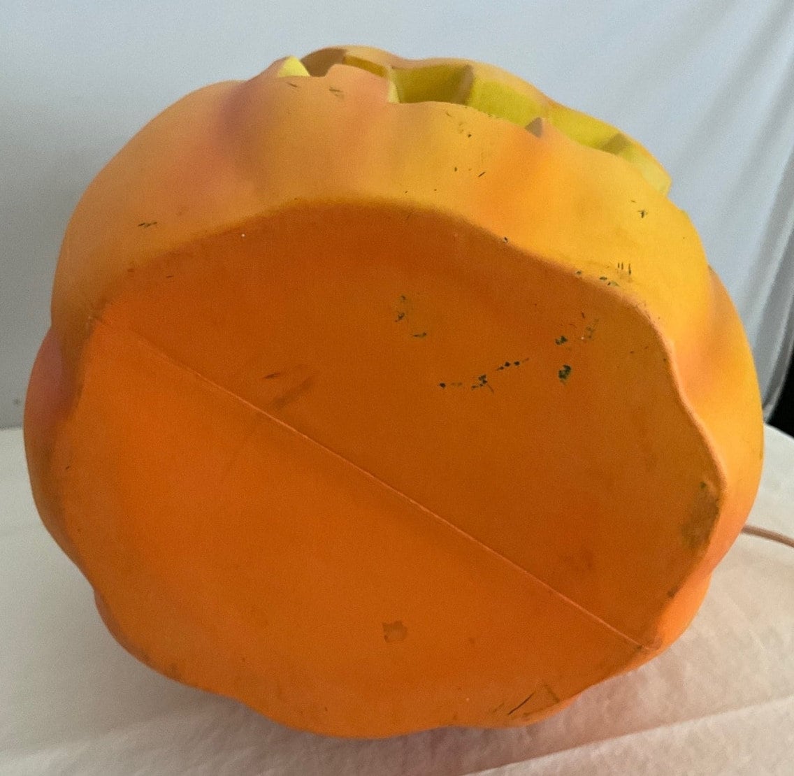 2008 Working Foam Plastic Blow Mold Pumpkin Light up Halloween Jack O ...