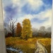 1970's Painting Heavy Canvas Rural County Fall Landscape Nature Scene ...