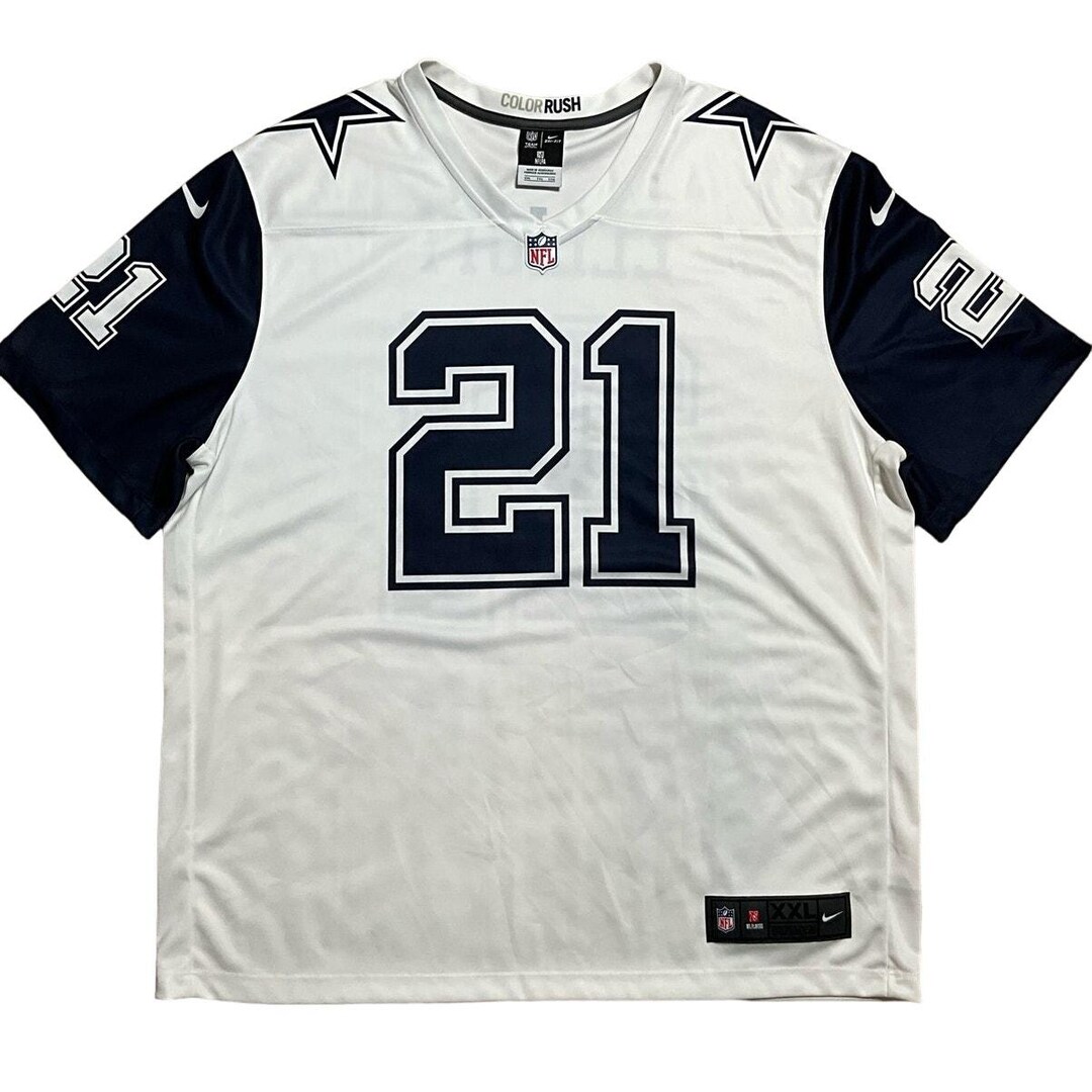 Nike Ezekiel Elliott Jersey Dallas Cowboys Team Apparel NFLPA Dri Fit ...
