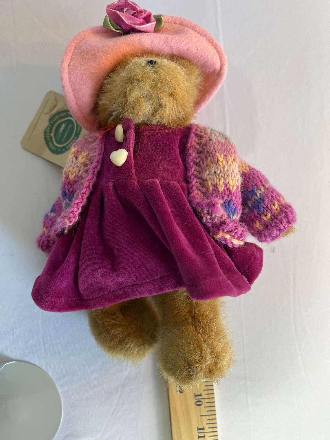 Boyds Bears With Tags BAILEY SPRING 1996 BB Wear Clothing Plum Color ...