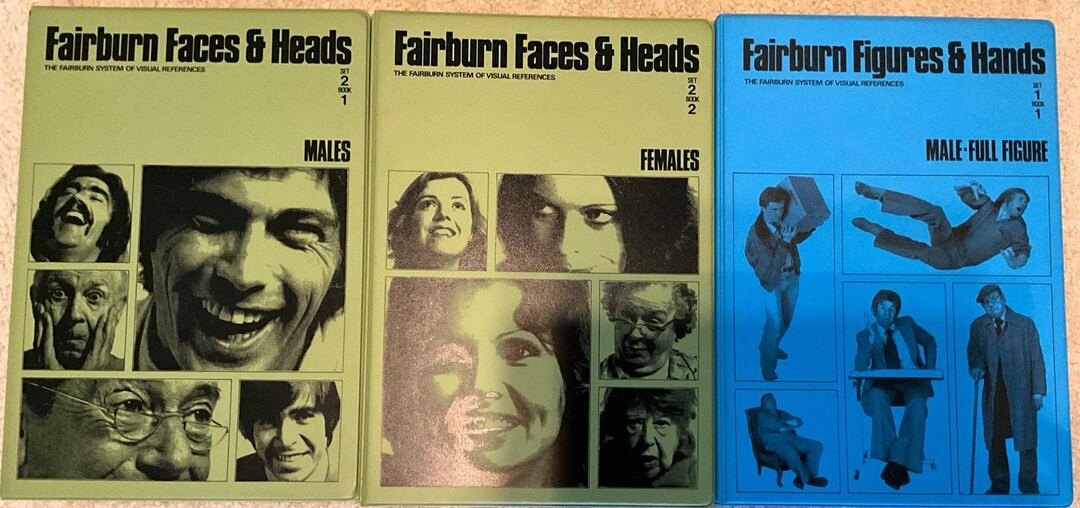 Fairburn System of Visual References Set - 3 Faces/heads/figures/hands ...