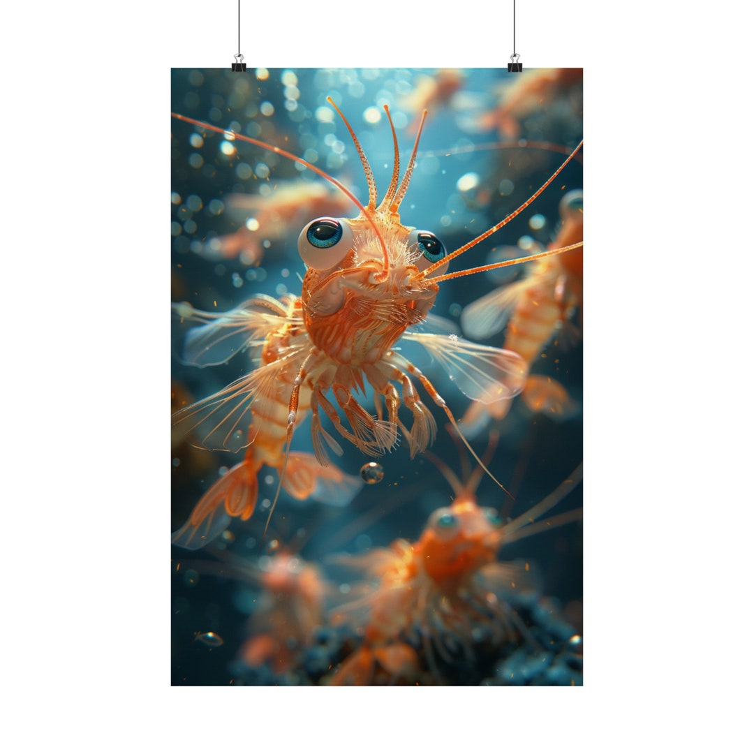 Spike the Prawn/shrimp Physical Print Many Sizes Stunning Premium ...