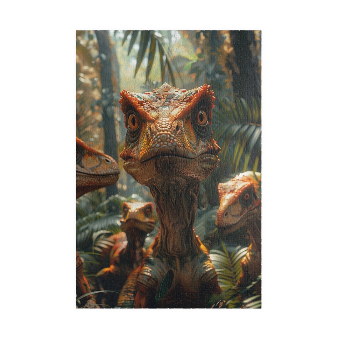 Dinosaur Raptors Stalking - 1014-piece Jigsaw Puzzle, Indoor Fun ...