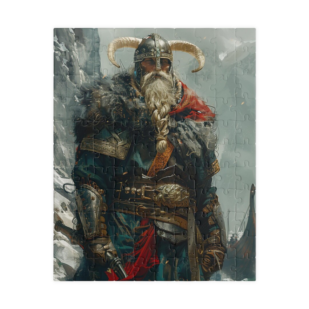 Viking Combat - Premium Puzzle Available in 110, 252, or 520 Pieces for ...