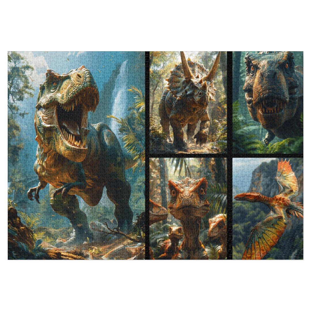 The Dinosaur Set - 2000 Piece Jigsaw Puzzle, Indoor Fun, Puzzle Lovers ...