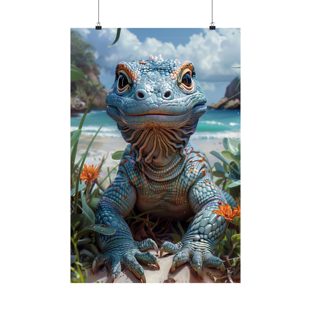 Koko the Komodo Dragon - Physical Print Many Sizes - Stunning Premium ...