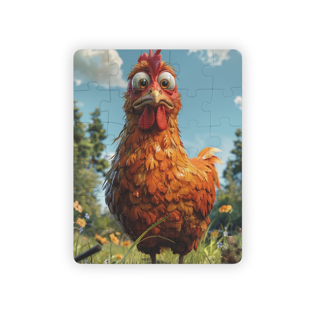 Chuck the Chicken - 30-piece Kids Jigsaw Puzzle, Fun Indoor Activity ...