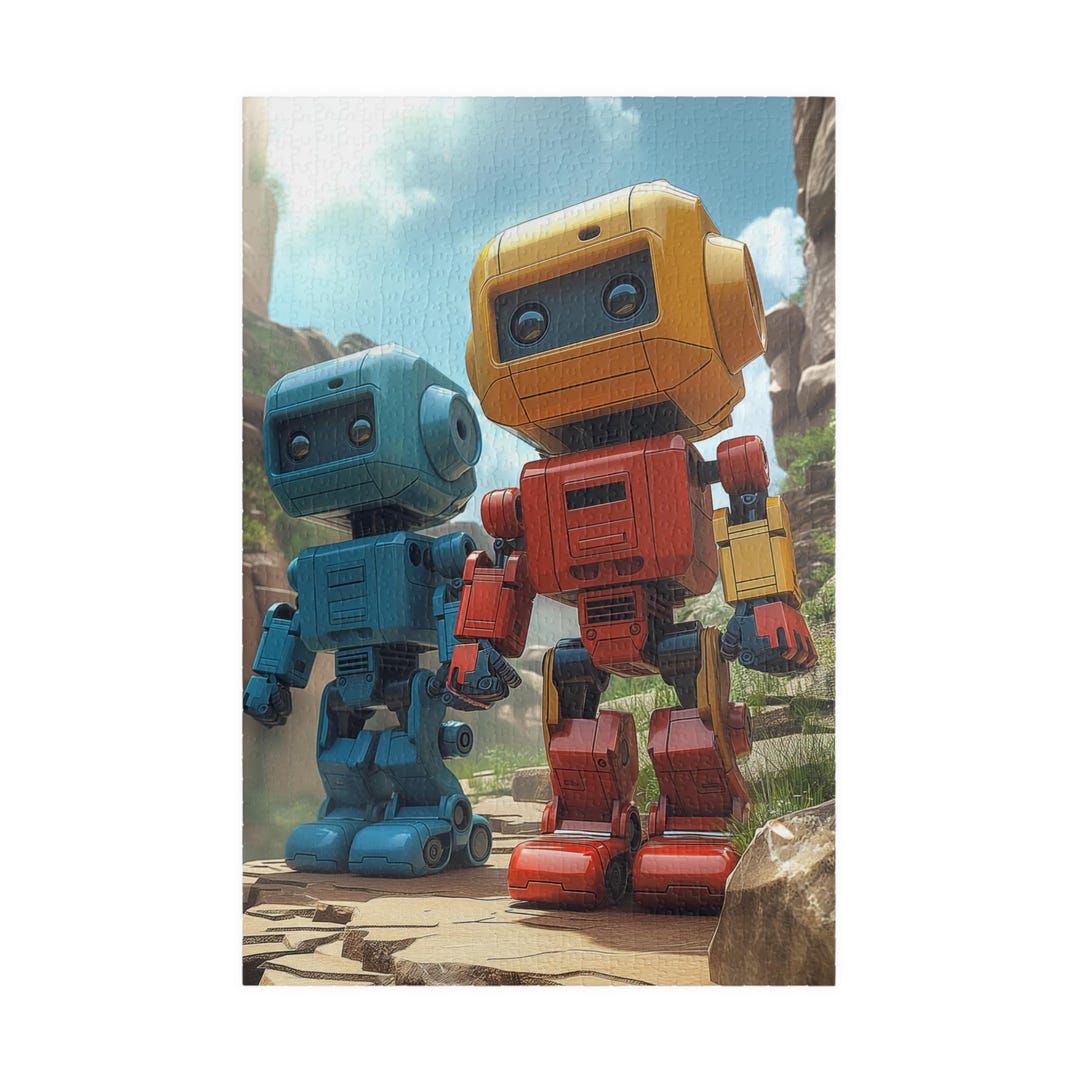 Echo and Torch the Friendly Robots - 1014-piece Jigsaw Puzzle, Indoor ...