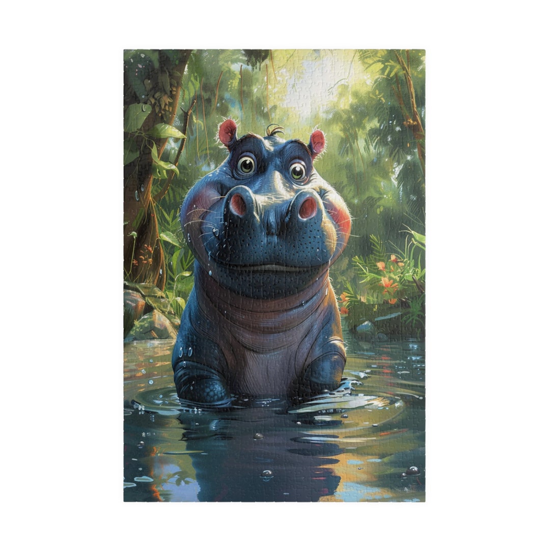 Harry the Hippo - 1014-piece Jigsaw Puzzle, Indoor Fun, Perfect for ...