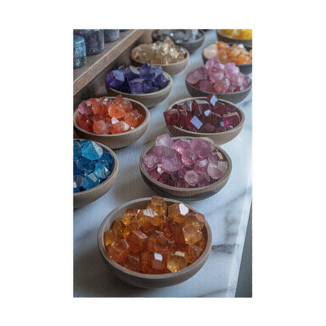 Gem Stones - 1014-piece Jigsaw Puzzle, Indoor Fun, Perfect for Puzzle ...