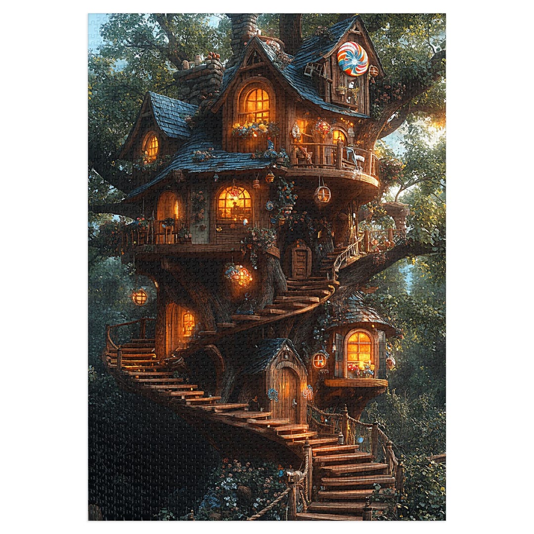 Magical Treehouse - 2000 Piece Jigsaw Puzzle, Indoor Fun, Perfect for ...