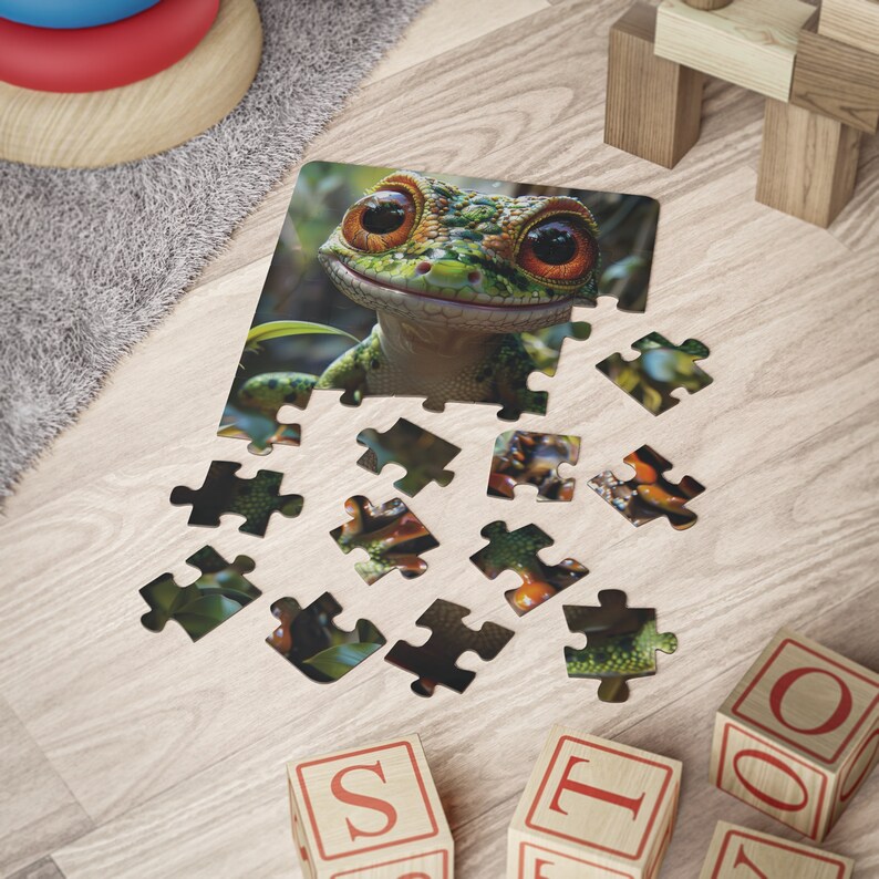 Garry the Gecko 30-piece Kids Jigsaw Puzzle, Fun Indoor Activity ...