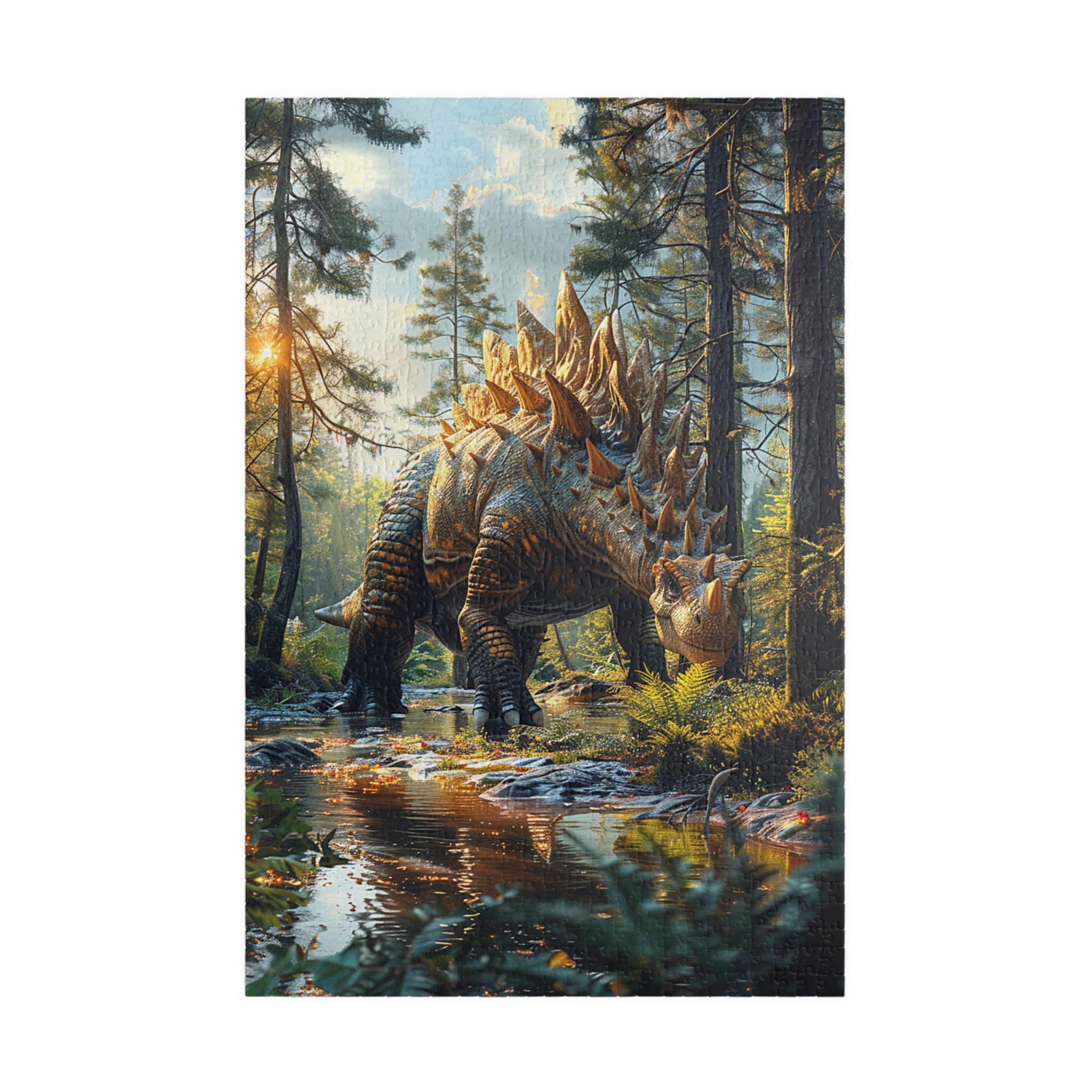 Dinosaur Stegosaurus - 1014-piece Jigsaw Puzzle, Indoor Fun, Perfect ...