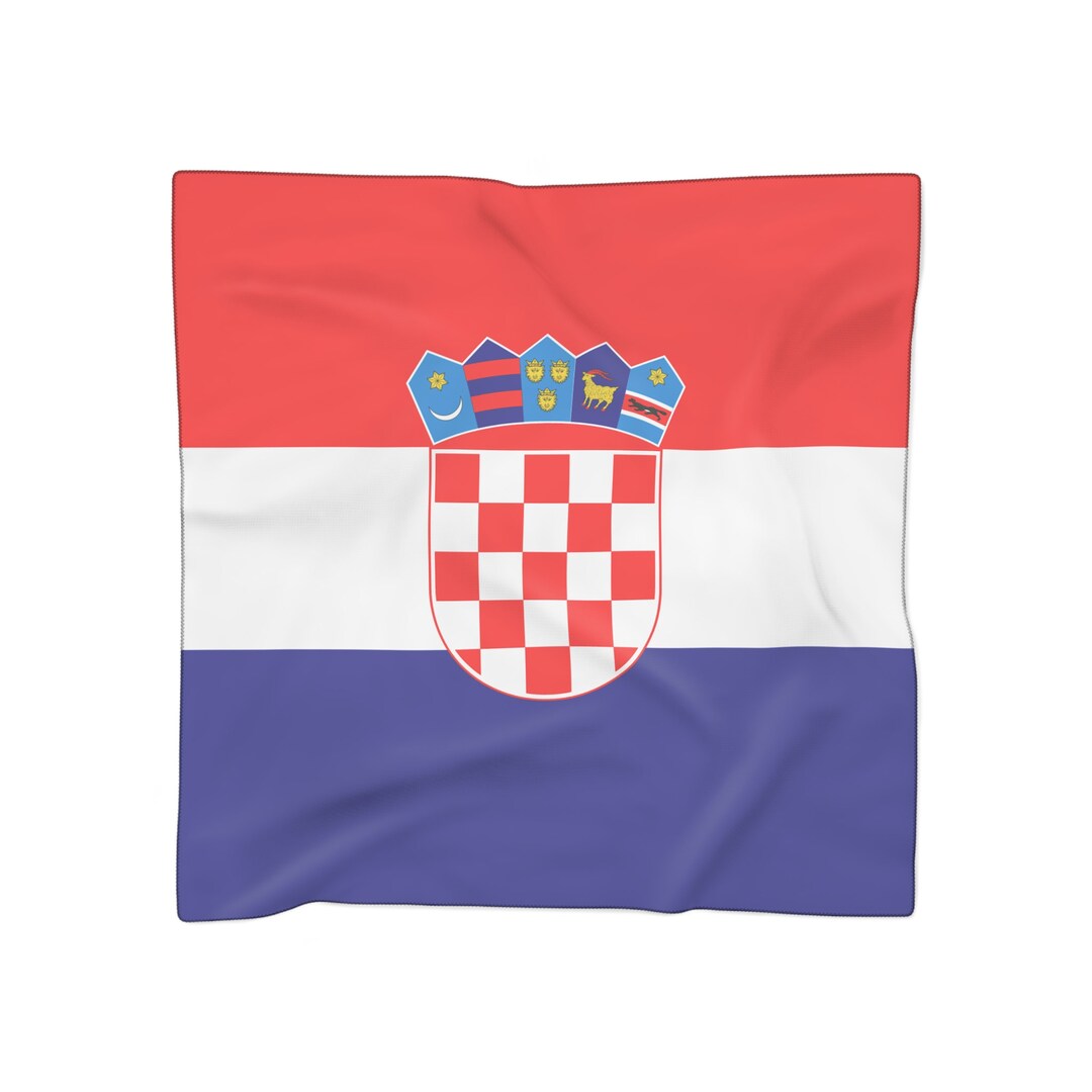 Scarf Croatia Flag: Lightweight, Silky Smooth Texture for Effortless ...