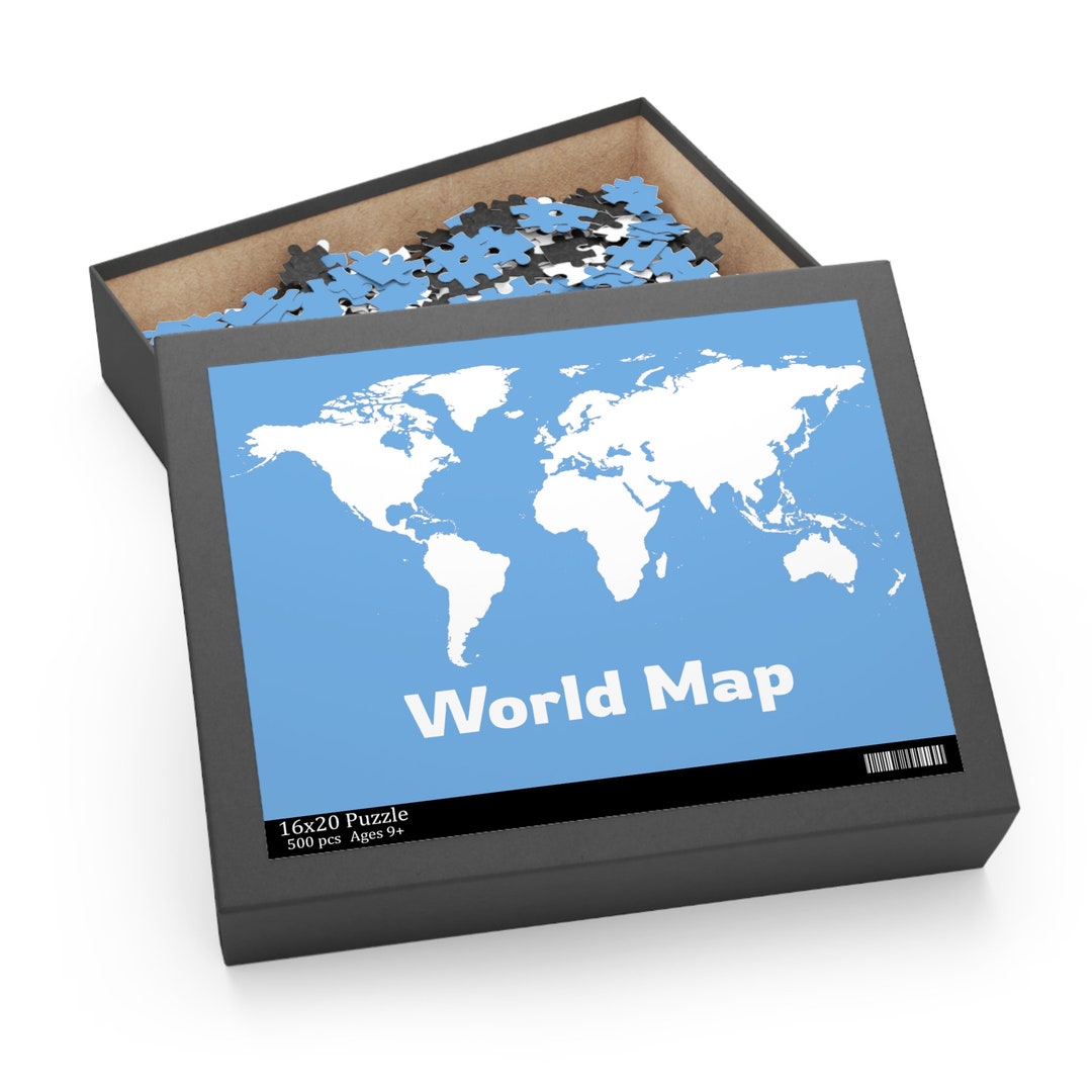 World Map, Map of the World - 500-piece Jigsaw Puzzle, Indoor Fun ...