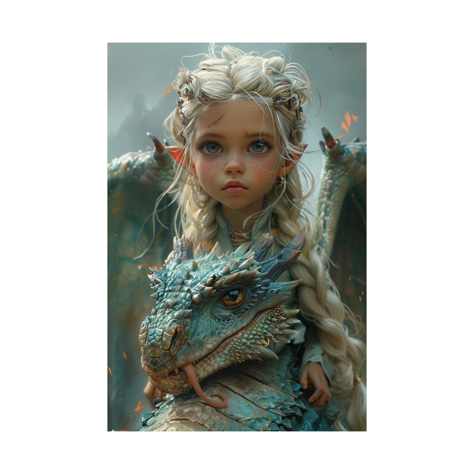 Chasina the Battle Warrior - Physical Print Many Sizes - Stunning ...