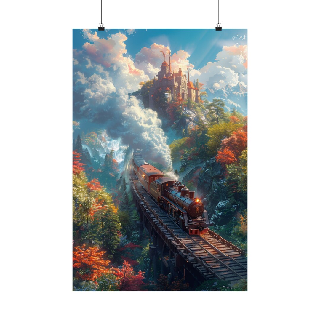 Mystical Train Physical Print Many Sizes Stunning Premium Poster Prints ...