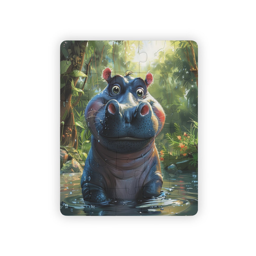 Harry Hippo - 30-piece Jigsaw Puzzle, Fun Indoor Activity, Perfect for ...