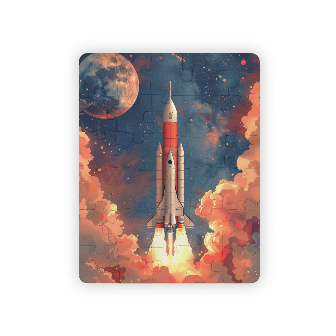 Rocket Ship - 30-piece Jigsaw Puzzle, Fun Indoor Activity, Perfect for ...