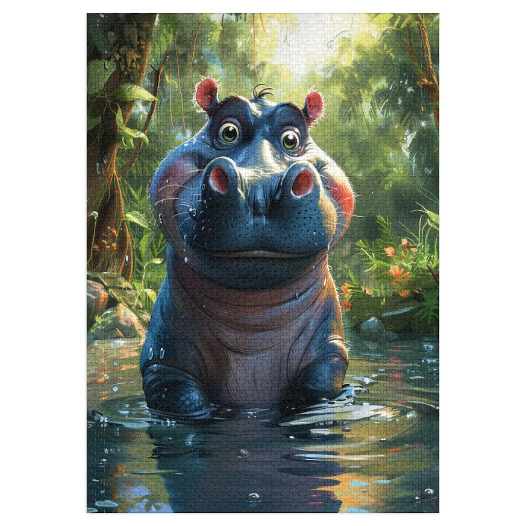 Harry the Hippo - 2000 Piece Jigsaw Puzzle, Indoor Fun, Puzzle Lovers ...