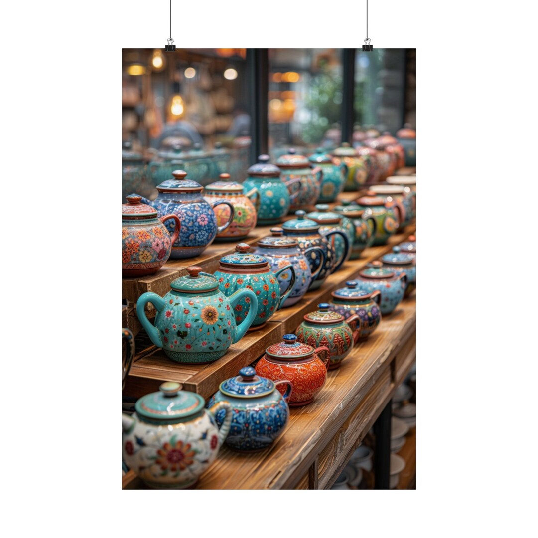 Tea Pots - Physical Print Many Sizes - Stunning Premium Poster Prints ...