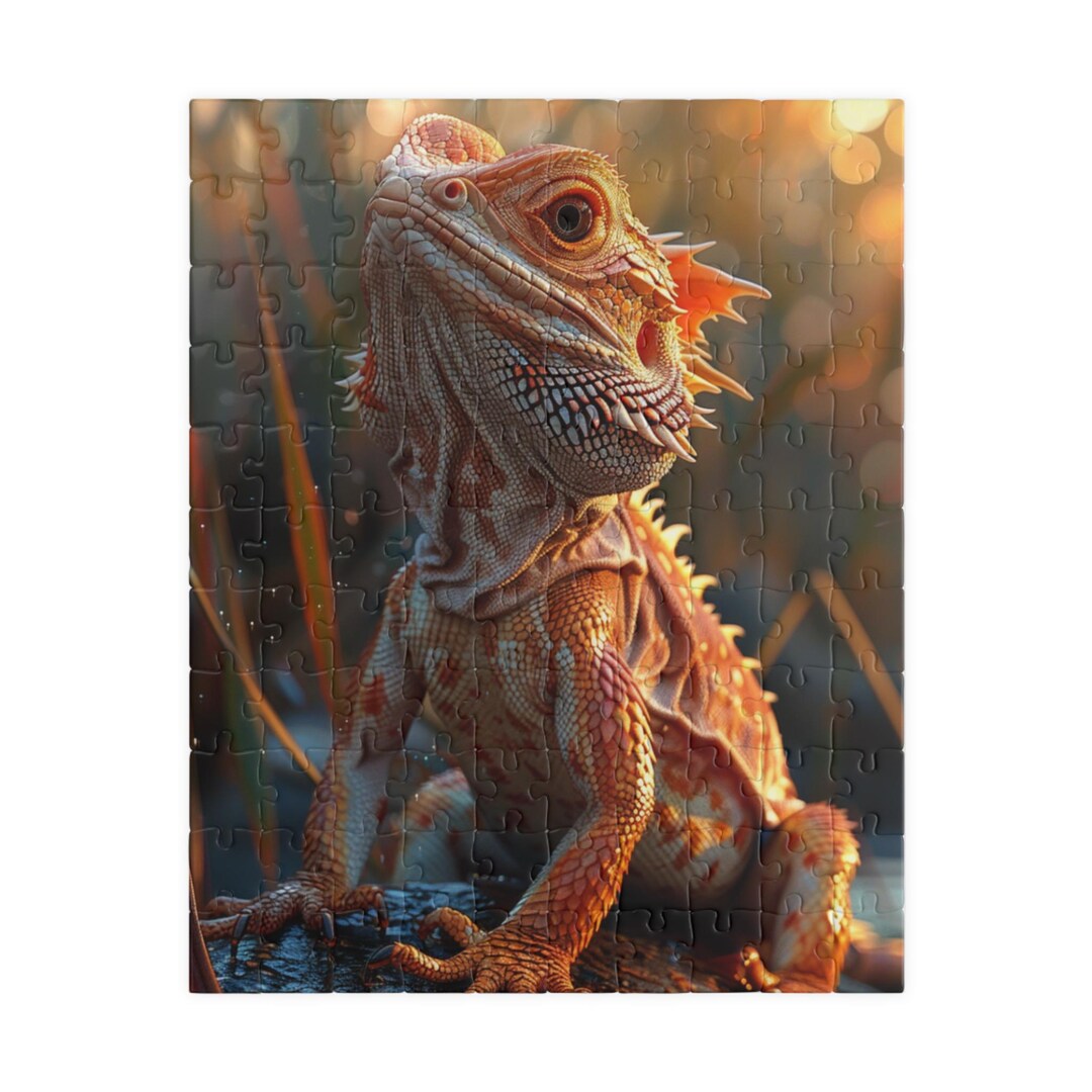 Liz the Lizard - Premium Puzzle Available in 110, 252, or 520 Pieces ...