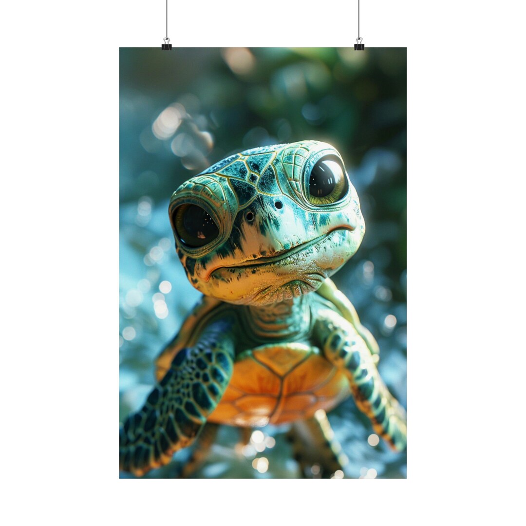 Toby the Turtle Physical Print in Many Sizes Stunning Premium Poster ...