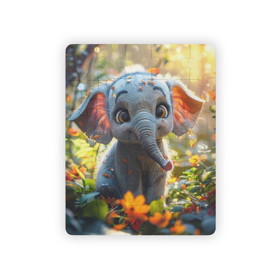 Ellie the Elephant - 30-piece Jigsaw Puzzle, Fun Indoor Activity ...
