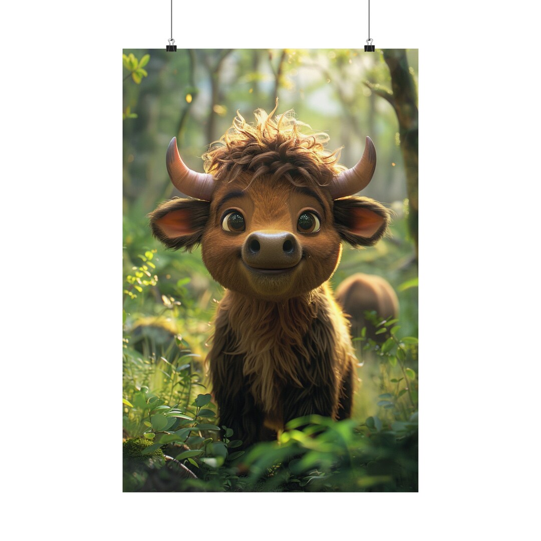 Charger the Baby Ox Physical Print Many Sizes Stunning Premium Poster ...