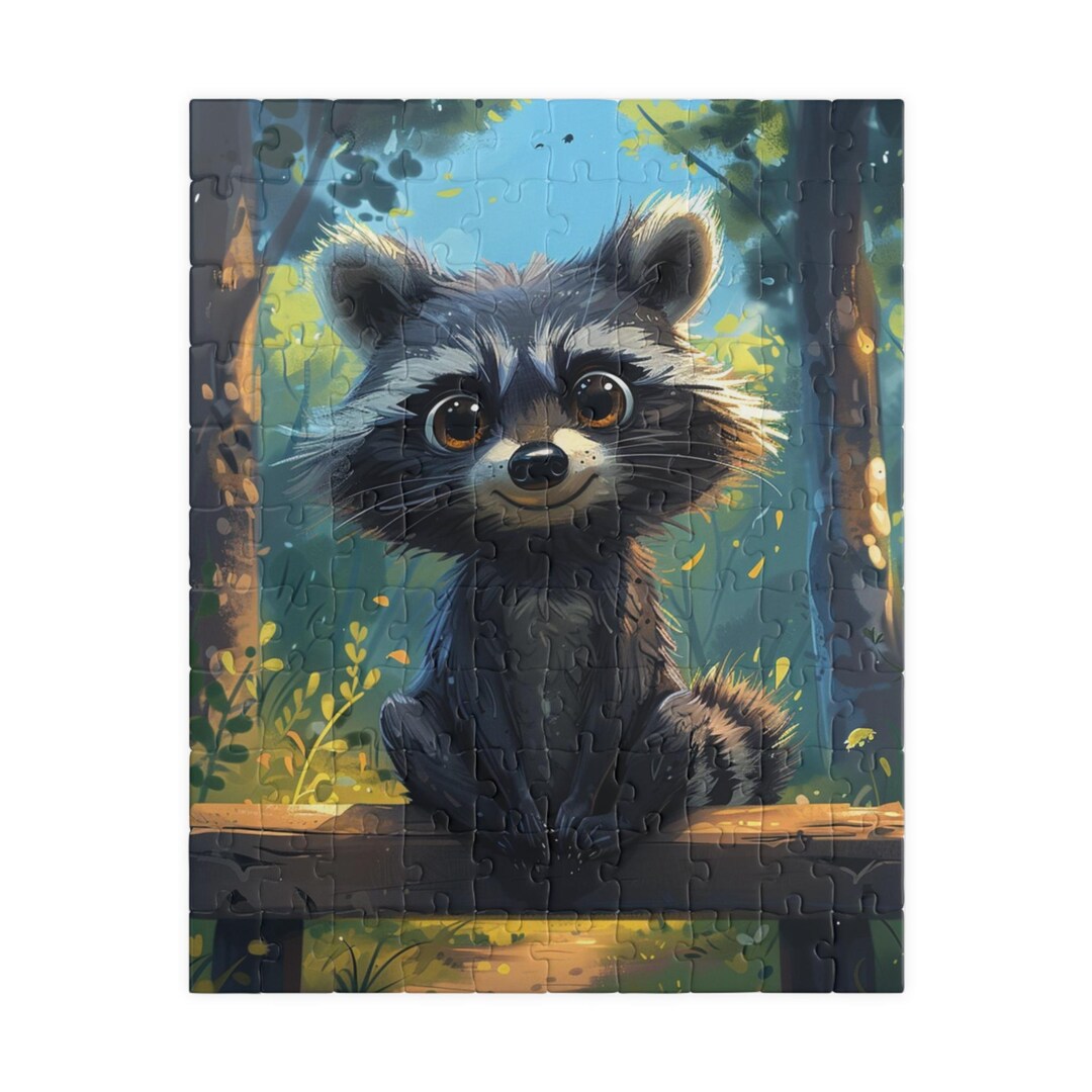 Roger the Raccoon - Premium Puzzle Available in 110, 252, or 520 Pieces ...