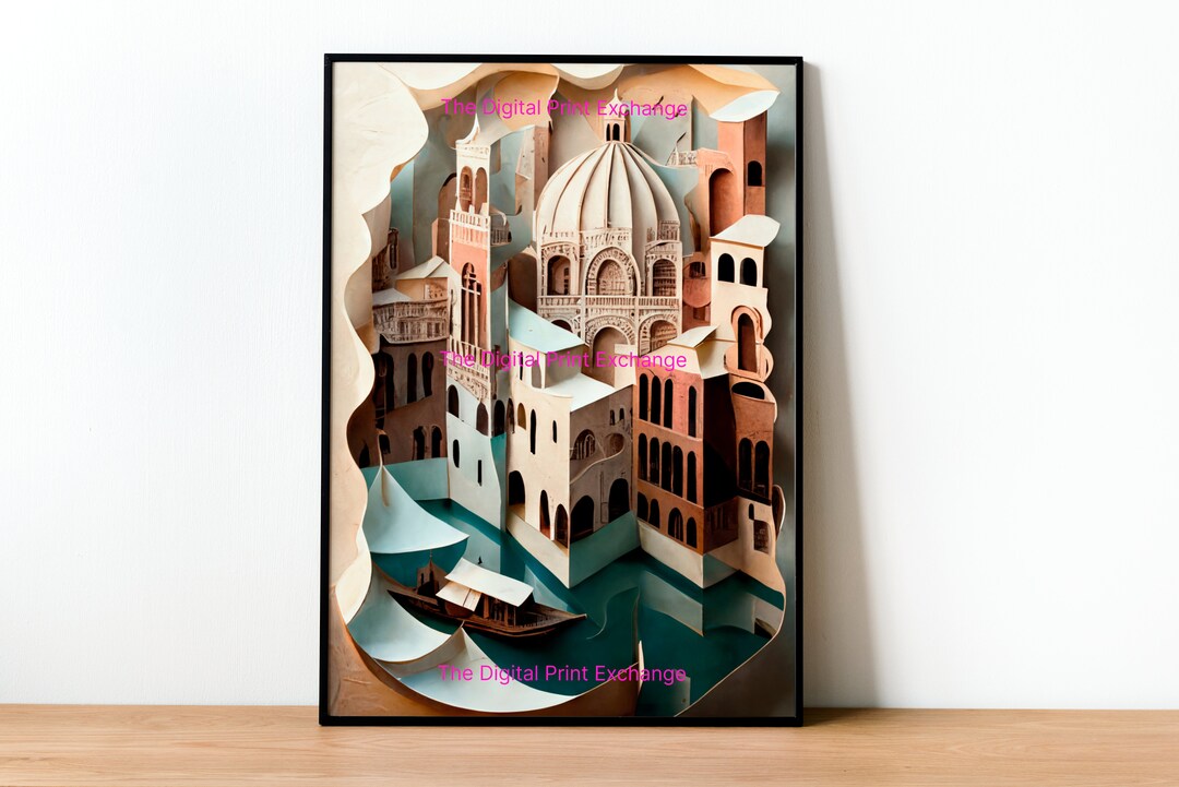 Venice City Paper Layering Technique Digital Download - Etsy